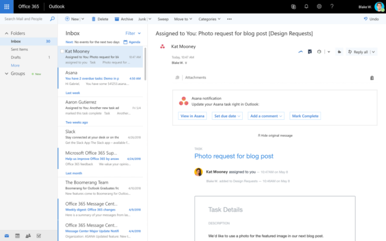 Asana Introduces New Outlook Integration Features